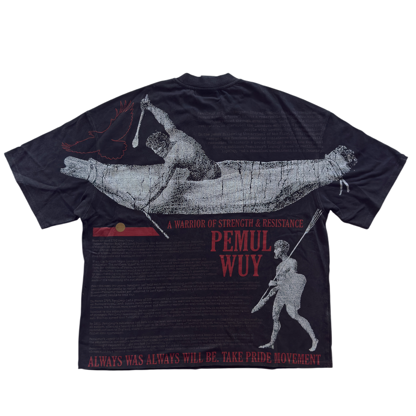 PEMULWUY TEE – LIMITED RELEASE – Take Pride Movement